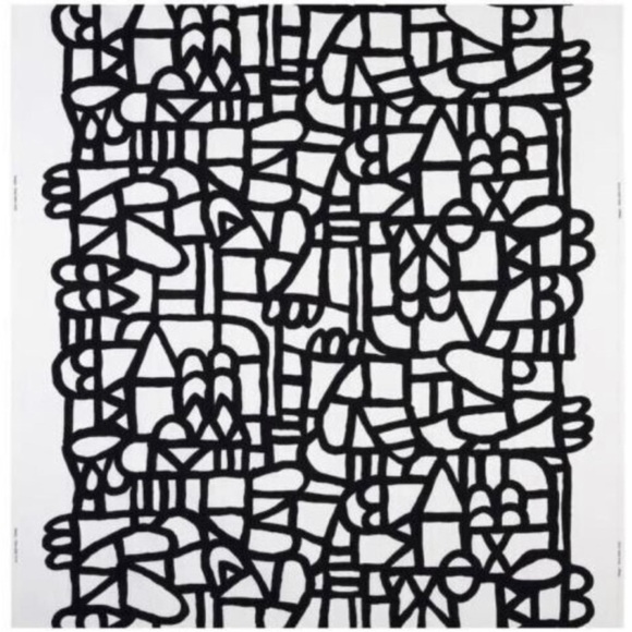IKEA | Accessories | Ikea Skuggbracka Black And White Abstract Print ...